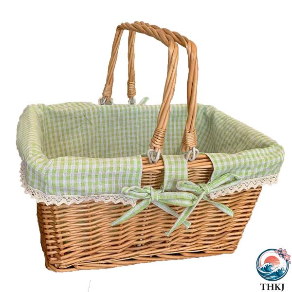 ? 【素材】天然素材の手編みバスケット，天然素材の手編みバスケットです。籐製で環境に優しく、持ち手も付いています。? 【収納バスケット】フタ付きバスケットは収納バスケットとしても使えます。小物の収納やパントリーの整理に最適です。? 【洗える...