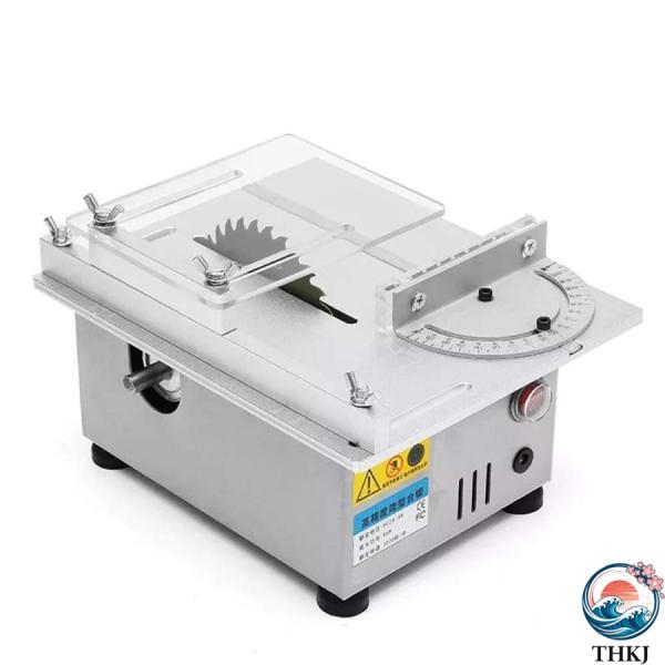 ミニテーブルソー 丸鋸盤 多機能卓上木材作業台 卓上マルノコ 7段変速 防塵 家庭用 切削工具 DIYツール