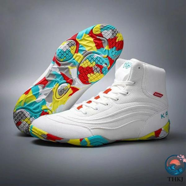 ボクシングシューズ ジュニア レスリングシューズ メンズ プロ レディース 幅広 ハイカット レーストレーニング 重量挙げ MMA靴 足首ガード ジム 練習用 専門男