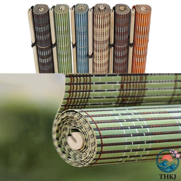 ★ 素材: 天然の竹製ローラーブラインド、手織り、変形しにくい。 ドアカーテン、カーテン、プライバシーカーテン、パーテーションカーテン、飾りローラーシャッター、屋外用サンシェードなどに使用★ 遮光率 70%: ナチュラル バンブー ローラー...