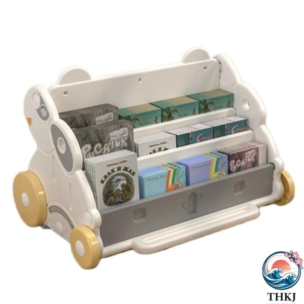 環境に優しい素材で作られており、健康的で安全で赤ちゃんにも安心してご使用いただけます。オープンデザインの収納棚は子供たちが本を簡単に見ることができ、本棚の前にタブレットを置くことができるので、子供たちが読書するときに役立ちます。5.5cmの...