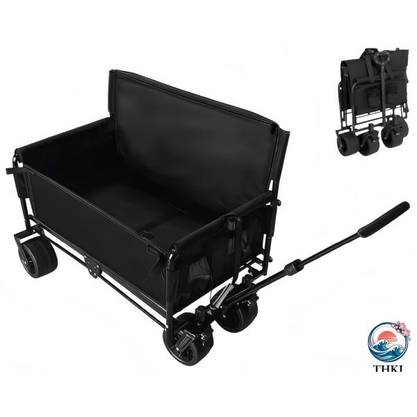 【丈夫な素材】オックスフォード生地を使用しており、雨や泥にも強く、防汚性能が高く破れにくい、長時間の使用に耐えられます。車体はスチール製フレームで、最大耐荷重は200kg、重いものを載せても安心です。カバーは取り外し可能で洗えます。ご注意：...