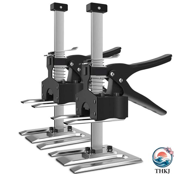 【多機能ジャックをアップグレード】。壁タイルの水平装置、ハンドルを押すことで簡単に高さを調整することができます。全鋼床超高品質力節約アームは、持ち上げ、押し、正確な締め付けと制御に使用されます。自由な高さ調整、正確な位置決め、速い持ち上げ【...