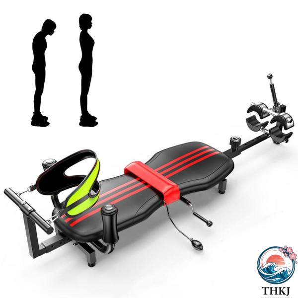 背中、腰、膝、足首をストレッチして、一日中座っていることによる衝撃を軽減します。 パッド入りのベンチを使用すると、地面に快適に座ることができます。安全かつ快適に脊椎圧力を軽減します。 牽引療法で背中、腰、膝の痛みを和らげます。調節可能なヘッ...