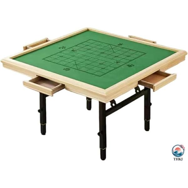 1.この麻雀卓は、木製でスタイリッシュなデザインが特徴です。カッコいい外観は、部屋のインテリアとしても楽しめます。 ? 2.カードゲーム、麻雀、ドミノ、ボードゲーム、ダイスゲームなどに最適です。 ? 3.この麻雀卓は、軽量な木製であり、折り...