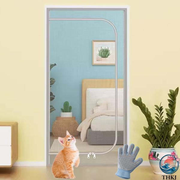 ? 【サイズと適用場所】80*200cm（幅広さ*高さ）、本品は多サイズが選択でき、中小型ペットに対応し、猫や犬、うさぎなどの小動物も赤ちゃんも使用できます。また、屋内や屋外、リビングルーム、バルコニー、玄関、庭、キッチン、出入り口など危険...