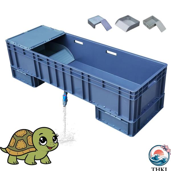 カメのシンクは新しい底部排水設計を採用しており、従来の側面排水では1〜2cmの水が残り、従来の底部排水では0.5cmの水が残ります。新しい排水はより完全で掃除が簡単ですこのタートルボックスは、飼育用の冬眠エリア、休憩エリア、這いエリア、潜水...