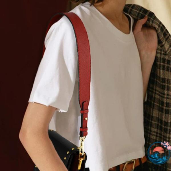 ショルダーベルト 合皮 ストラップ 肩掛けバッグ ショルダーストラップ バッグストラップ 斜め掛けバッグ 幅広 太め ベルト フェイクレザー レディース 肩掛け