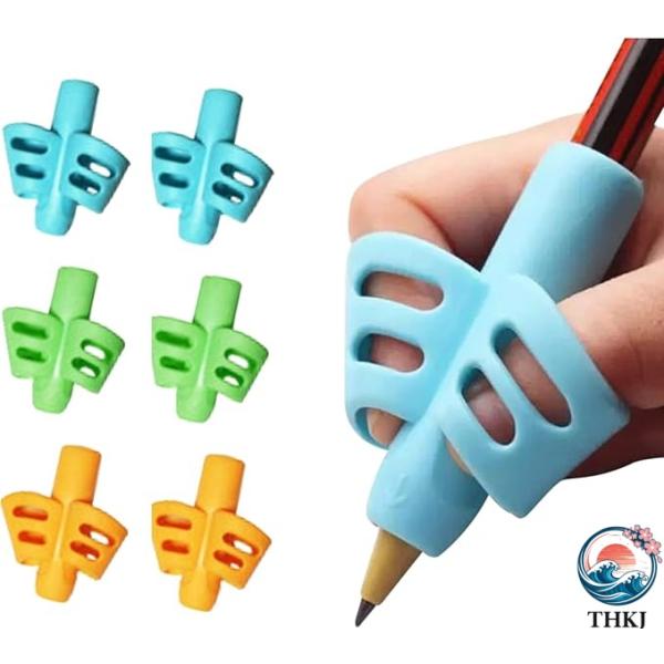 鉛筆 持ち方 矯正 姿勢矯正 子供 柔らかい 筆圧 疲労を軽減 グリップ 鉛筆セット 面白い勉強セット 握り方正しい 幼児 就学前 学生 特別支援 2セット