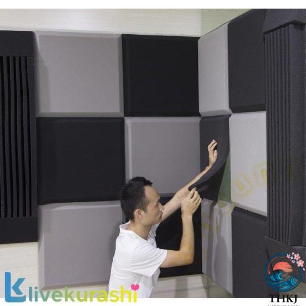 防音シート 壁 吸音綿 美しく飾る 吸音材 壁 便利 吸音材 壁に貼る 防音綿 防音スポンジ 部屋の防音材 騒音対策 貼り付け DIY 壁面 高品質 20枚