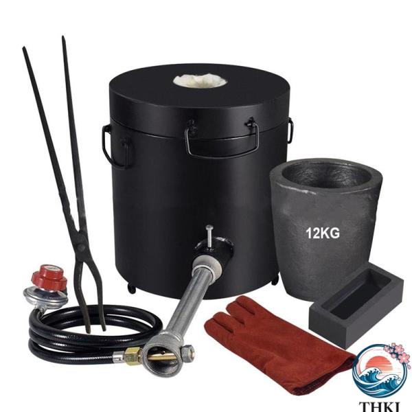 利点 1.高品質の6KG高品質全黒鉛るつぼを使用します。 2.最高温度は1300℃に達することができます 3.内壁は厚さ5CMの耐火性セラミックウールで作られています。 4. 融点1300℃以下の金属を溶かすことができます。例: 金、銀、銅...