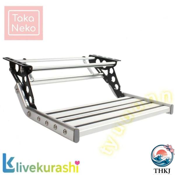 キャンピングカーステップ折りたたみ、キャンピングカーバンのフットレストは頑丈で実用的な省スペース、シングルステップスツール脚 RVドアエントリーボトム