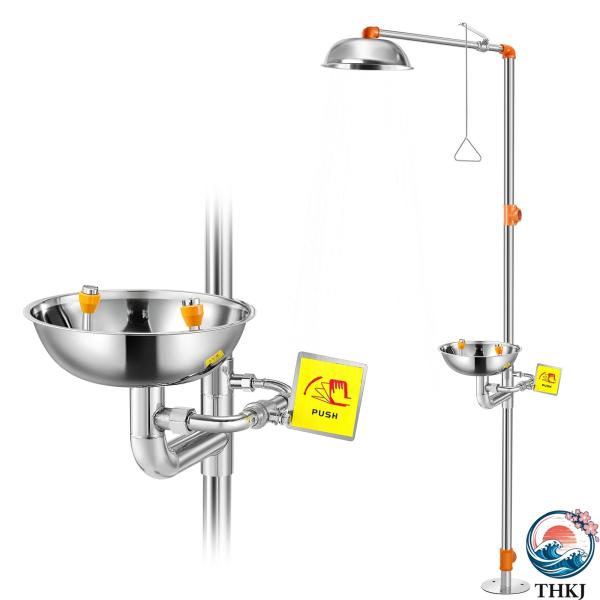 【用途】：この洗眼装置は人の目の安全を守り、電子組立工場、自動車修理工場、金物機械工場、衣料品工場、学校、鉱業工場、金型工場などに最適です。【材質】：接合部に樹脂を用いて、本体は304#ステンレススチール製、優れた加工特性、耐食性、および耐...