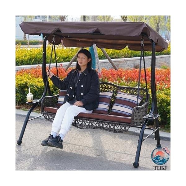 耐久性と耐候性：私たちの庭ブランコ 屋外高品質の亜鉛メッキ鋼で作られており、天候に耐え、雨の日も晴れの日も長期的な楽しみを提供します。この屋外のブランコは頑丈で信頼性が高くなります。快適なシート：当社の 屋外 キャンプブランコ快適さを念頭に...