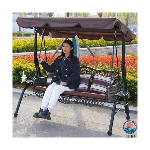 耐久性と耐候性：私たちの庭ブランコ 屋外高品質の亜鉛メッキ鋼で作られており、天候に耐え、雨の日も晴れの日も長期的な楽しみを提供します。この屋外のブランコは頑丈で信頼性が高くなります。快適なシート：当社の 屋外 キャンプブランコ快適さを念頭に...