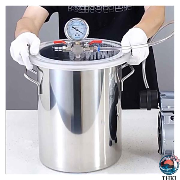 耐久性のあるステンレススチールチャンバー 容量: 6L/12L/20L/21L/35L/51L/72L/75L/100L (2Gal/3Gal/6Gal/9Gal/13Gal/19Gal/20GaL/26Gal)。 真空チャンバーは高強度ス...