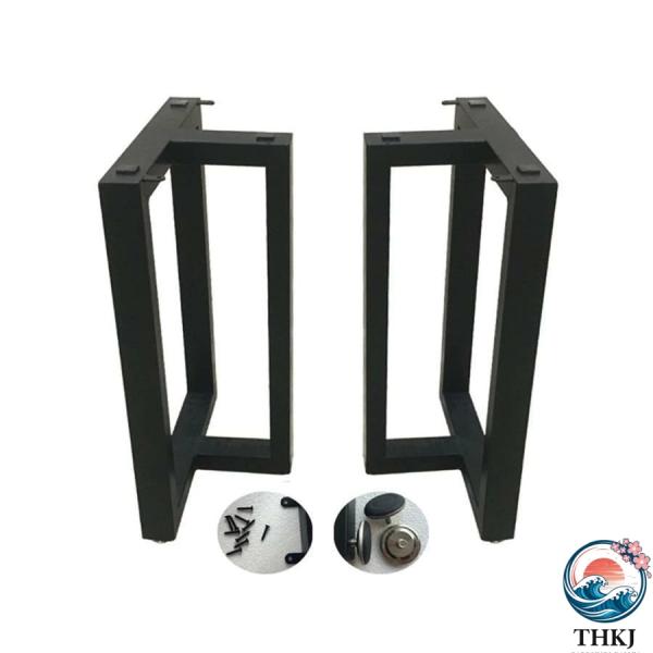 テーブルの脚は太い鋼管でできており、表面は高温ベーキングワニス加工を採用し、シームレスに溶接され、丈夫でしっかりしており、揺れません。2本のテーブル脚は約600kgの荷重に耐えます。お好きな木材で簡単DIY: お好みの天板にビス止めするだけ...