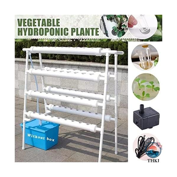 高収量 &amp;amp; 高品質: 無土壌栽培は、作物の生産能力を満たすことができます。従来の土耕栽培に比べて収量を倍増させることができます。4 層 72 穴の正方形の水耕栽培ラックは、パイプを植物栽培キャリアとして使用し、土、セメント、...