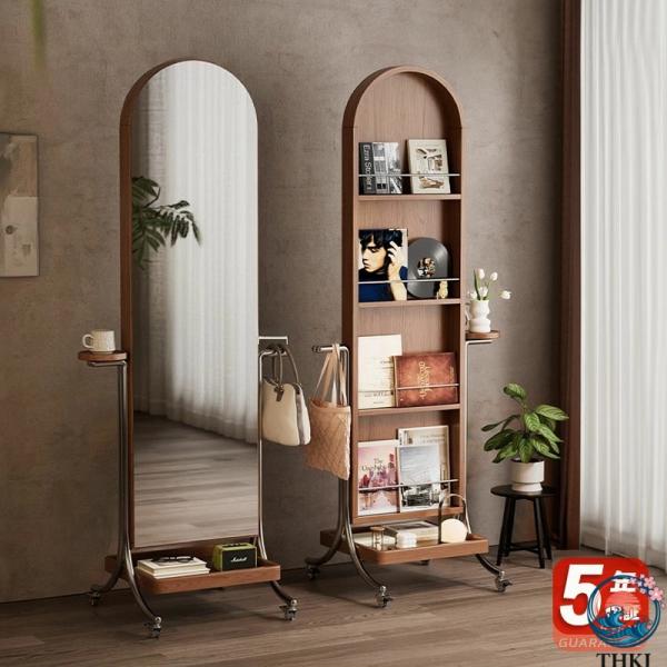 商品情報    商品名 姿見ミラー付きマガジンラック       dmu-cyj-001     生産国     組立状態  要組立品（組立説明書を同梱発送いたします）     素材  フレーム：天然木 ミラー：無鉛ミラー       サイ...