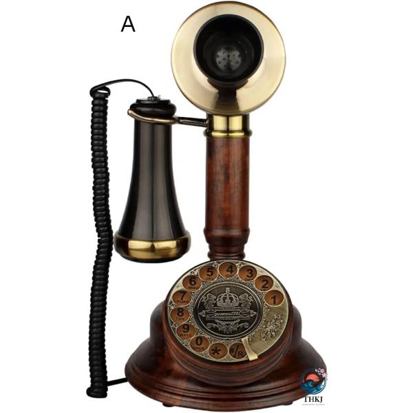 ? スタイリッシュな電話機: 高級アンティーク電話機、優雅な雰囲気、精巧な職人技、精巧で美しい。通話品質はクリアでノイズがなく、クラシックでレトロな雰囲気に満ちています。? 電話装飾 - 1890 年から 1920 年にかけて製造された燭台...