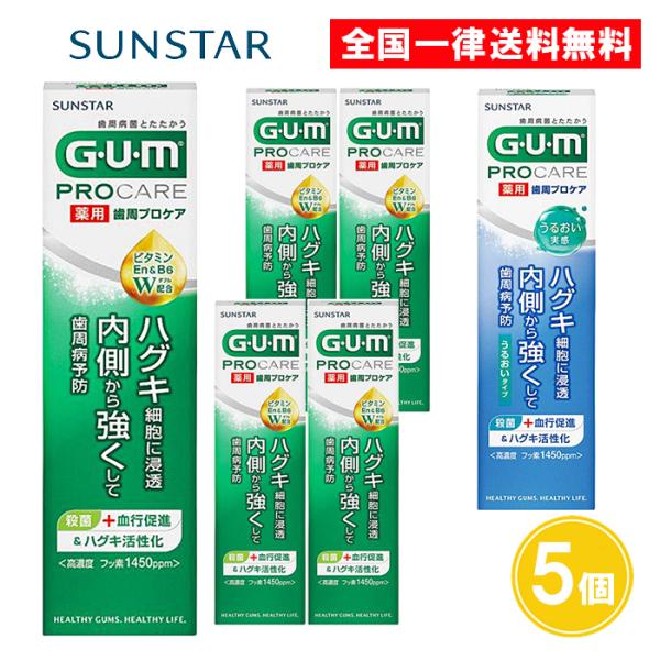 【名称】ガム 歯周プロケア ペースト歯周病菌を殺菌、ビタミンEnとビタミンB6の力でハグキの血行を促進し、代謝を助けて活性化させることで、ハグキを内側から強くして歯周病を予防します。【内容量】90g×5個、うるおいタイプ：85g×5個【成分...