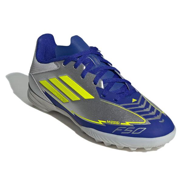 【メーカー】adidas（アディダス）【カテゴリー】サッカー【分類】トレーニングシュ-ズ【商品説明】メッシが望むピッチでのパフォーマンスに合わせた設計のシリーズの一つである、ジュニア向けF50 LEAGUE。柔軟性のあるハイブリットタッチア...