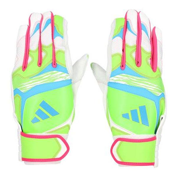【メーカー】adidas（アディダス）【カテゴリー】野球【分類】バッティンググローブ【商品説明】耐久性に優れたKOMA TOUGH素材を親指に配置、ワンピース構造のスムースシープレザー、メッシュ構造の手首ベルトを採用したプロ選手も愛用するT...