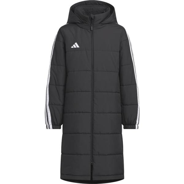 【メーカー】adidas（アディダス）【カテゴリー】サッカー【分類】コート【商品説明】アディダスのキッズ マストハブ スリーストライプス ルーズフィット ボア ロング コートは、寒い天候に適した軽量のレイヤーを提供。中わた入りで、その断熱性...