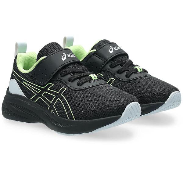 【メーカー】asics（アシックス）【カテゴリー】陸上・ランニング【分類】シューズ【商品説明】シンプルさと動きやすさを兼ね備えた、通気性と耐久性に配慮したゴムひも＋ベルトのシューズ。アシックススポーツ工学研究所のデータをもとに作製したキッズ...