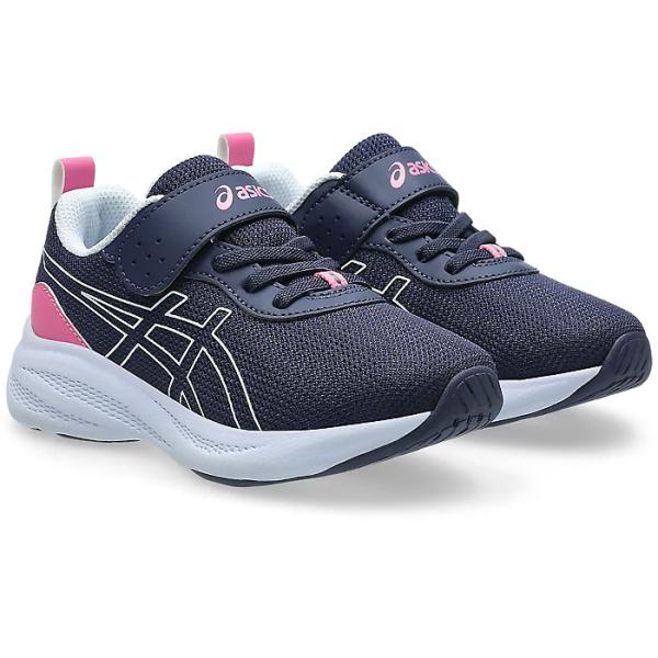 【メーカー】asics（アシックス）【カテゴリー】陸上・ランニング【分類】シューズ【商品説明】シンプルさと動きやすさを兼ね備えた、通気性と耐久性に配慮したゴムひも＋ベルトのシューズ。アシックススポーツ工学研究所のデータをもとに作製したキッズ...