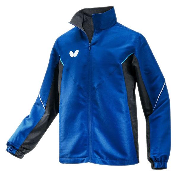 【メーカー】バタフライ（Butterfly）【カテゴリー】卓球【分類】ウインドウェア【商品説明】優れたはっ水加工を施した生地を使用したウィンドブレーカー。【カラー・仕様・サイズ】カラー：177（ブルー）素材：ポリエステル100%機能：撥水対...