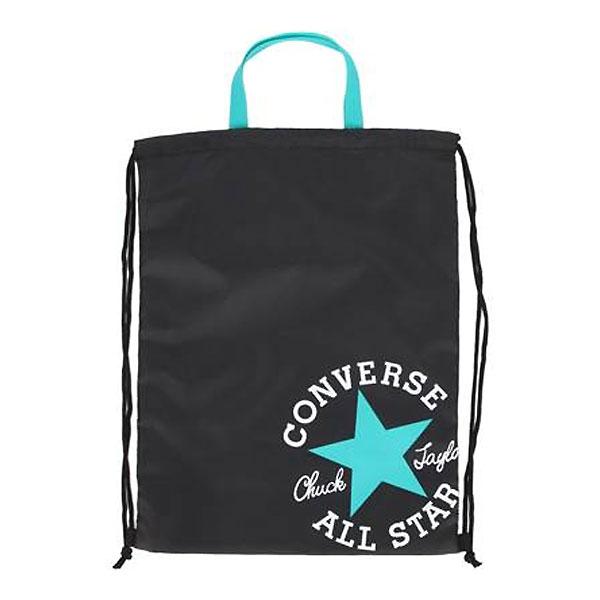 【メーカー】CONVERSE（コンバース）【カテゴリー】バスケットボール【分類】バッグ【商品説明】CONVERSEのナップサック。取っ手もついており、2WAYのご使用いただけます。【カラー・仕様・サイズ】カラー：1943（ブラック×エメラル...