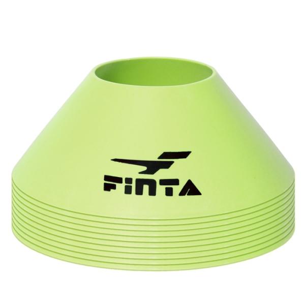 【メーカー】フィンタ（FINTA）【カテゴリー】サッカー　フットサル【分類】トレーニング用品【商品説明】サッカー、フットサルだけでなく様々なスポーツでご利用頂ける、汎用性の高いトレーニング用マーカーコーン10枚セットです。効率的なトレーニン...