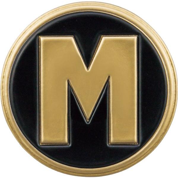 【メーカー】ミカサ（MIKASA）【カテゴリー】バレーボール【分類】アクセサリー【商品説明】磁石付きマーク（マネージャー）。【カラー・仕様・サイズ】素材：PVC、ネオジウム磁石サイズ：直径約6cmカラー：ブラック/ゴールド原産国：台湾