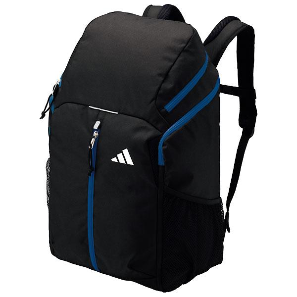 【メーカー】adidas（アディダス）【カテゴリー】サッカー【分類】バッグ【商品説明】【カラー・仕様・サイズ】素材：ポリエステルサイズ：横30cm×縦53cm×奥行22cm容量：32Lカラー：BKB（ブラック×ブルー）