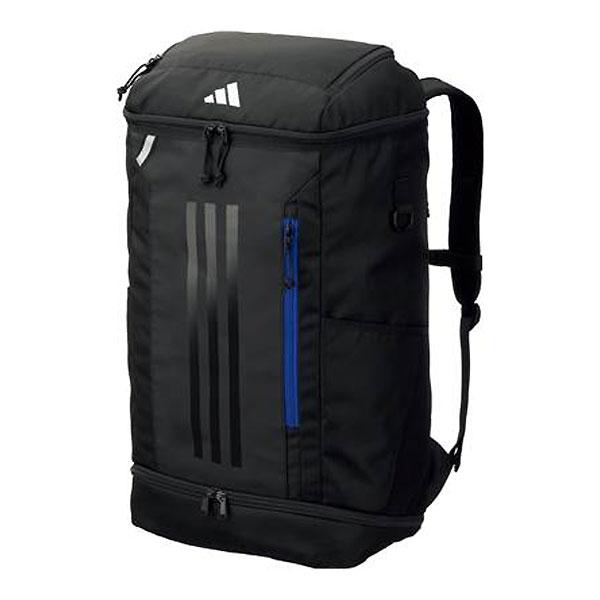 【メーカー】adidas（アディダス）【カテゴリー】バスケットボール【分類】バッグ【商品説明】40リットル容量のボール用デイパック。ボール収納部・シューズ収納部付き。【カラー・仕様・サイズ】カラー：ブラック×ブライトロイヤルサイズ：横33×...