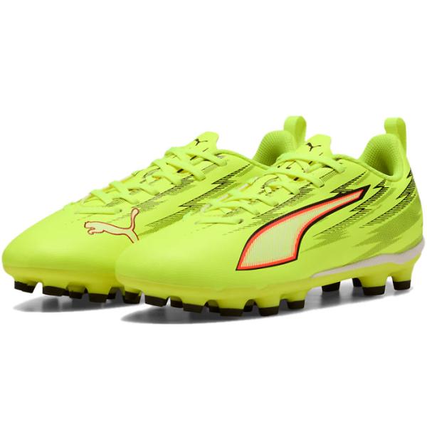 【メーカー】PUMA（プーマ）【カテゴリー】サッカー【分類】スパイク【商品説明】固い土や人工芝（ロングパイル）でのプレーに対応した、ジュニアプレーヤーのための高機能スパイク。レギュラーフィット＋ラウンドトゥ設計で足にしっかりフィットし、シュ...