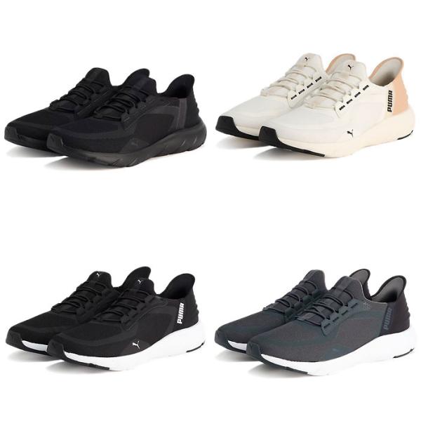 【メーカー】PUMA（プーマ）【カテゴリー】カジュアル【分類】シューズ【商品説明】立ったまま、スッと履ける。楽フワな履き心地を提供するソフトライドシリーズから、新モデルのイーズイン(EASEIN)が登場。シュータン一体型のスリッポン構造の履...