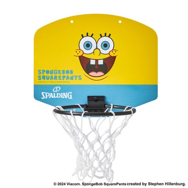 【メーカー】SPALDING（スポルディング）【カテゴリー】バスケットボール【分類】アクセサリー【商品説明】ドアの上にかけて使用するキッズ用ゴール。マイクロミニ専用のミニボール付き。スポンジ・ボブのスマイルが特徴的なマイクロミニ。【カラー・...