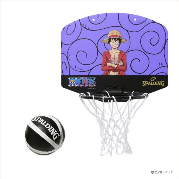 【メーカー】SPALDING（スポルディング）【カテゴリー】バスケットボール【分類】アクセサリー【商品説明】ドアの上にかけて使用するキッズ用ゴール。マイクロミニ専用のミニボール付き。アニメ「ONE PIECE」とのスペシャルコラボレーション...