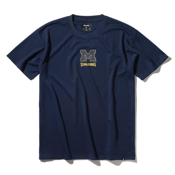 【メーカー】SPALDING（スポルディング）【カテゴリー】バスケットボール【分類】Ｔシャツ【商品説明】MICHIGANロゴをアーチに配したバックプリントTシャツ。【カラー・仕様・サイズ】カラー：5400（ネイビー）素材：ポリエステル機能：...