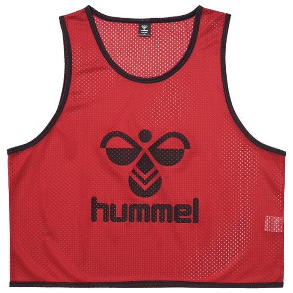 【メーカー】ヒュンメル（hummel）【カテゴリー】サッカー【分類】ウェアアクセサリー【商品説明】耐久性がアップし、着丈を短くすることで無駄なバタつきを抑えたビブス。番号無し。【カラー・仕様・サイズ】カラー：20（レッド）素材：ポリエステル...