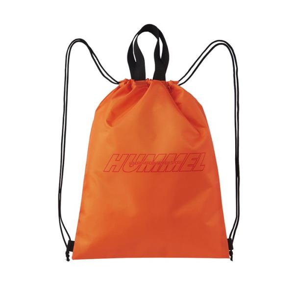 【メーカー】ヒュンメル（hummel）【カテゴリー】サッカー【分類】バック【商品説明】シューズや着替え、小物入れに便利なジムサック。【カラー・仕様・サイズ】カラー：35（オレンジ）素材：合成繊維サイズ：44×35cm対象：メンズ・ユニセック...