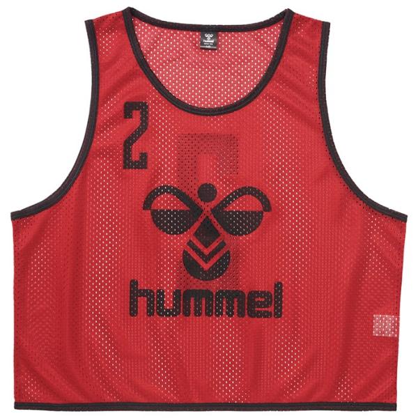 【メーカー】ヒュンメル（hummel）【カテゴリー】サッカー【分類】ウェアアクセサリー【商品説明】耐久性がアップし、着丈を短くすることで無駄なバタつきを抑えたビブス。2番から11番まで番号付き。収納バッグ付き。【カラー・仕様・サイズ】カラー...