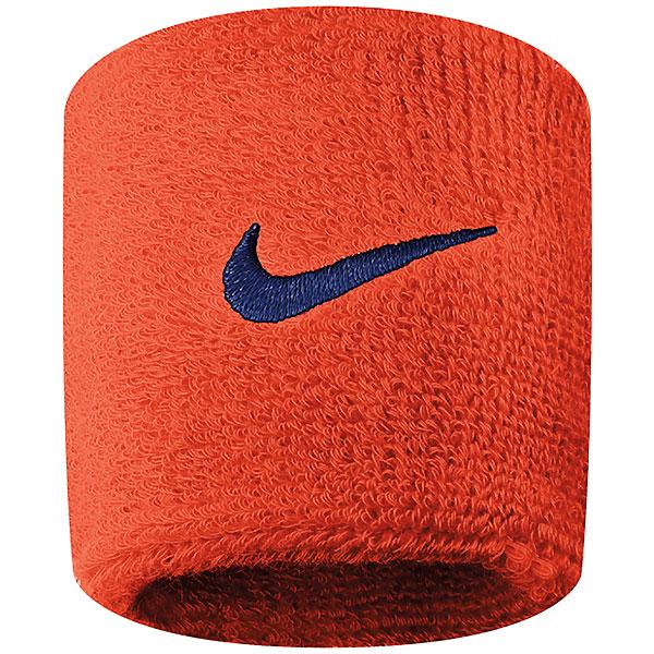【メーカー】ナイキ（NIKE）【カテゴリー】マルチSP【分類】ウェアアクセサリー【商品説明】スウッシュの刺繍入りリストバンド。2個セット。【カラー・仕様・サイズ】カラー：（804）チームオレンジ/カレッジネイビーサイズ：F（2個セット）素材...