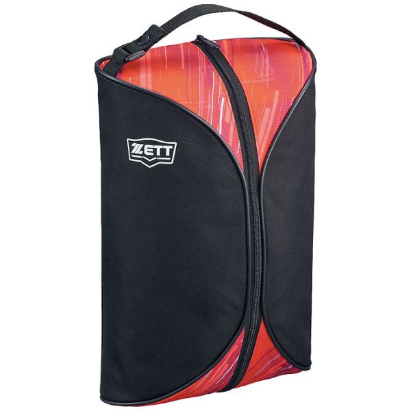 【メーカー】ZETT（ゼット）【カテゴリー】野球【分類】シューズケース【商品説明】限定シリーズのシューズケース。【カラー・仕様・サイズ】カラー：1964（ブラック×レッド）サイズ：33×12×21cm素材：ポリエステル容量：1足入れ生産国：中国製