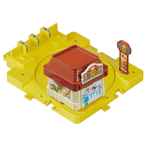 対象年齢３才以上セット内容ショップ本体・・・１屋根・・・１屋根看板・・・１立て看板・・・１ロータリー・・・１ギヤアクションレール・・・１シール・・・１パッケージサイズ：約W220×H190×D80mm※画像はイメージです。実際の商品とは色味...