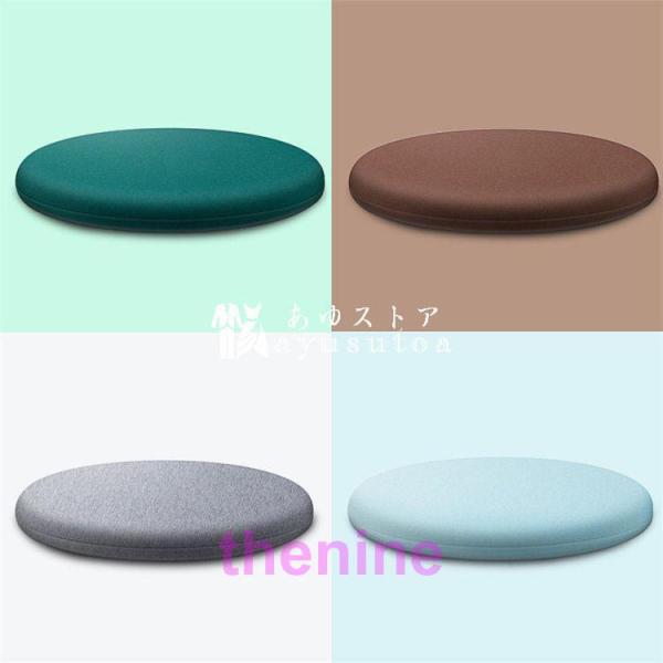 チェアパッド 綿 低反発マットメリヤス 円形 洗えるNatural Posture オールシーズン 椅子 椅子用クッション チェアーパッド 座布団 ダイニングチェア 滑り止め