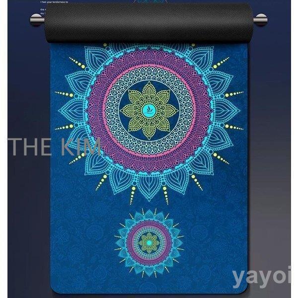 ヨガマット 8mm ピラティス トレーニングマット ダイエット器具 軽い 滑り止め ストレッチマット ヨガワークス ヨガマット ピラティスマット 筋トレマット商品詳細素材：TPE＆スエードサイズ：183*100*8特徴：表面プリント、肌スエ...