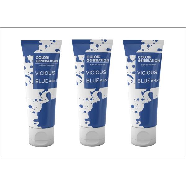 ◆新品　定価1628円×3個セット◆韓国発　カラージェネレーション　カラートリートメント『ビシャス ブルー（200g）』を【3個セット】で出品します。　◆カラー：ビシャス ブルー◆容量（1個）：200ｇ◆販売元：ローゼンバーグメディカル◆生...